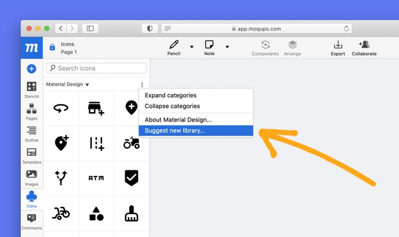 Icon sets and how to use them | Moqups Blog
