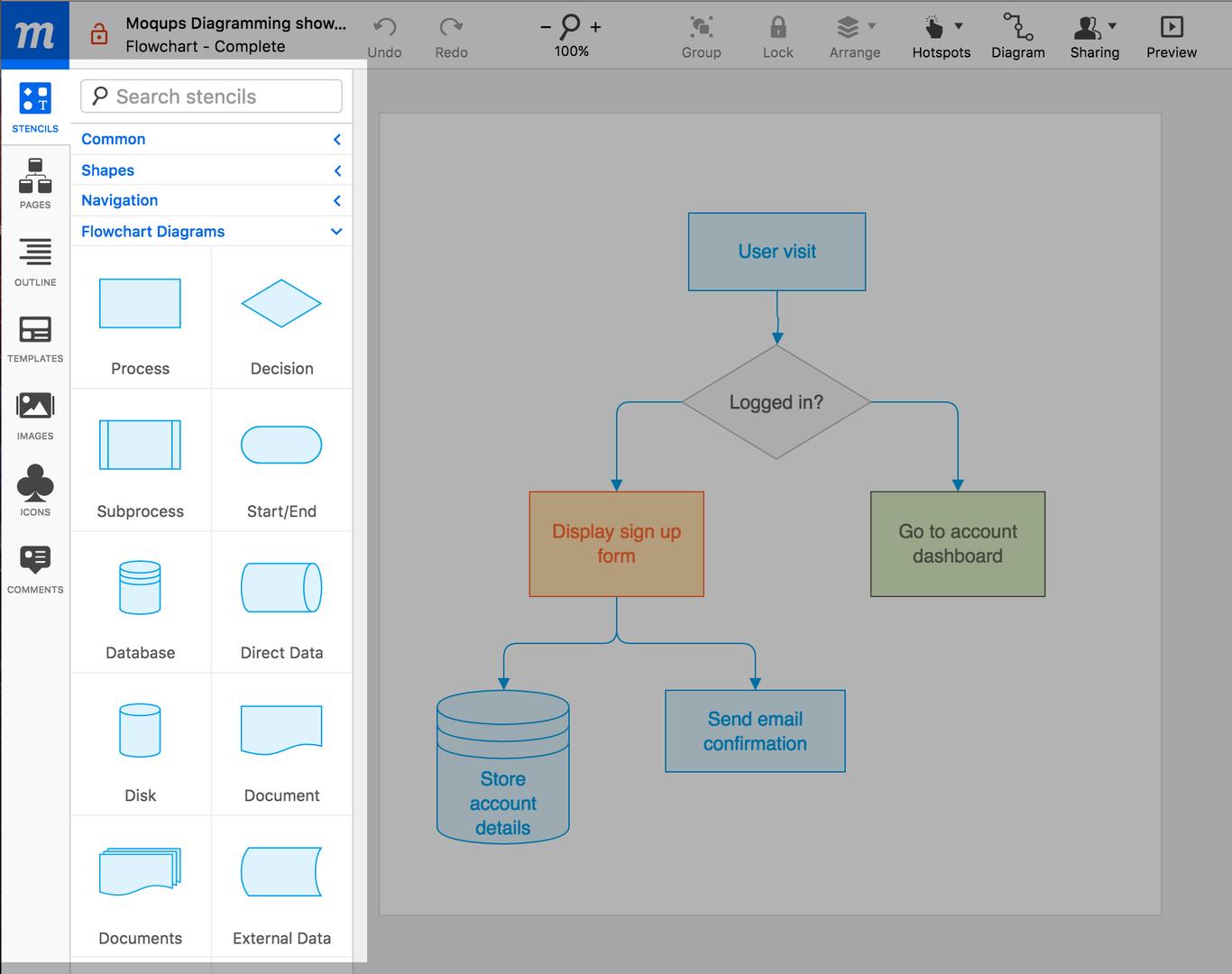 New Diagramming Feature | Moqups Blog