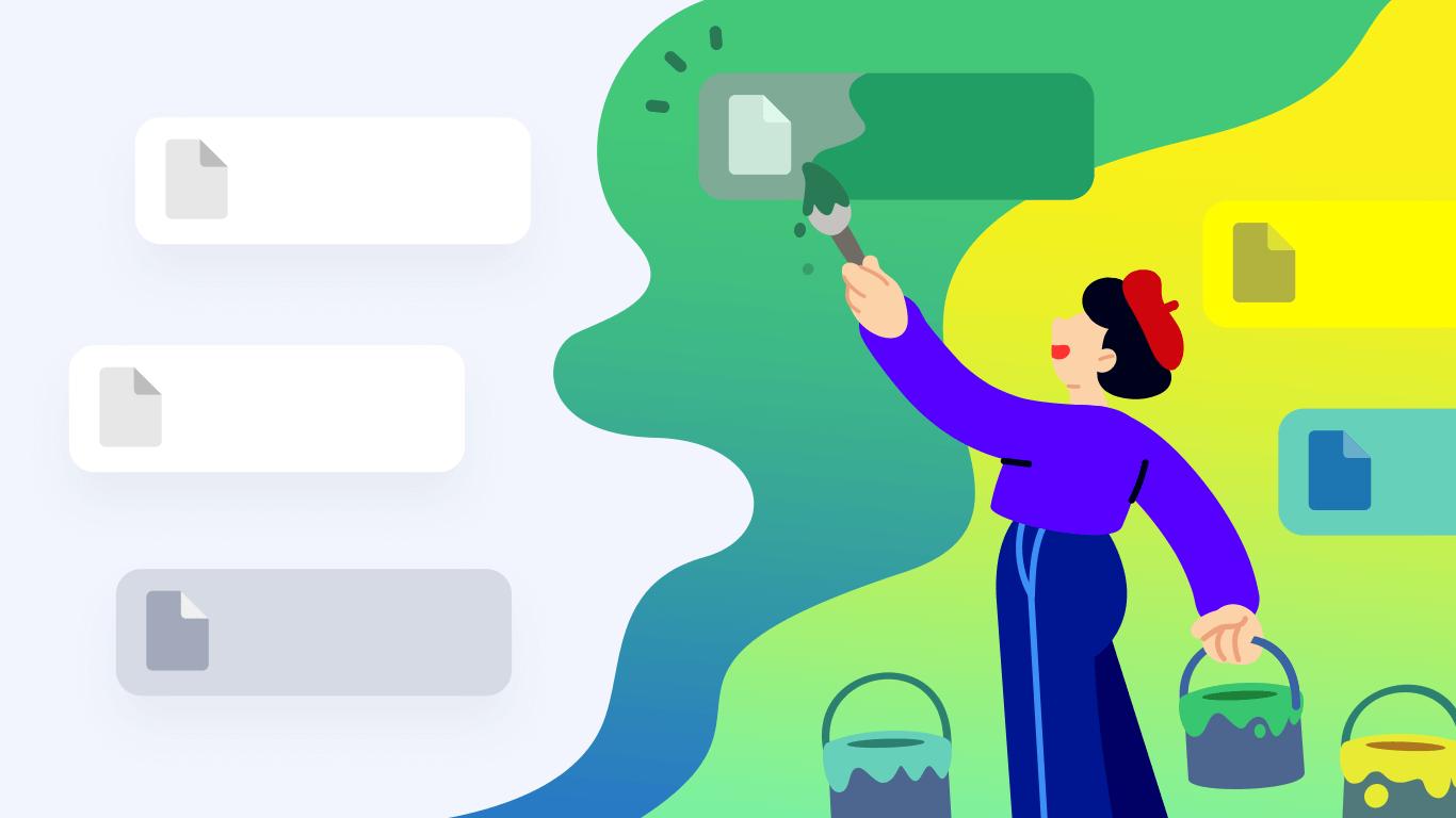 New Page Labels and Colors | Moqups Blog