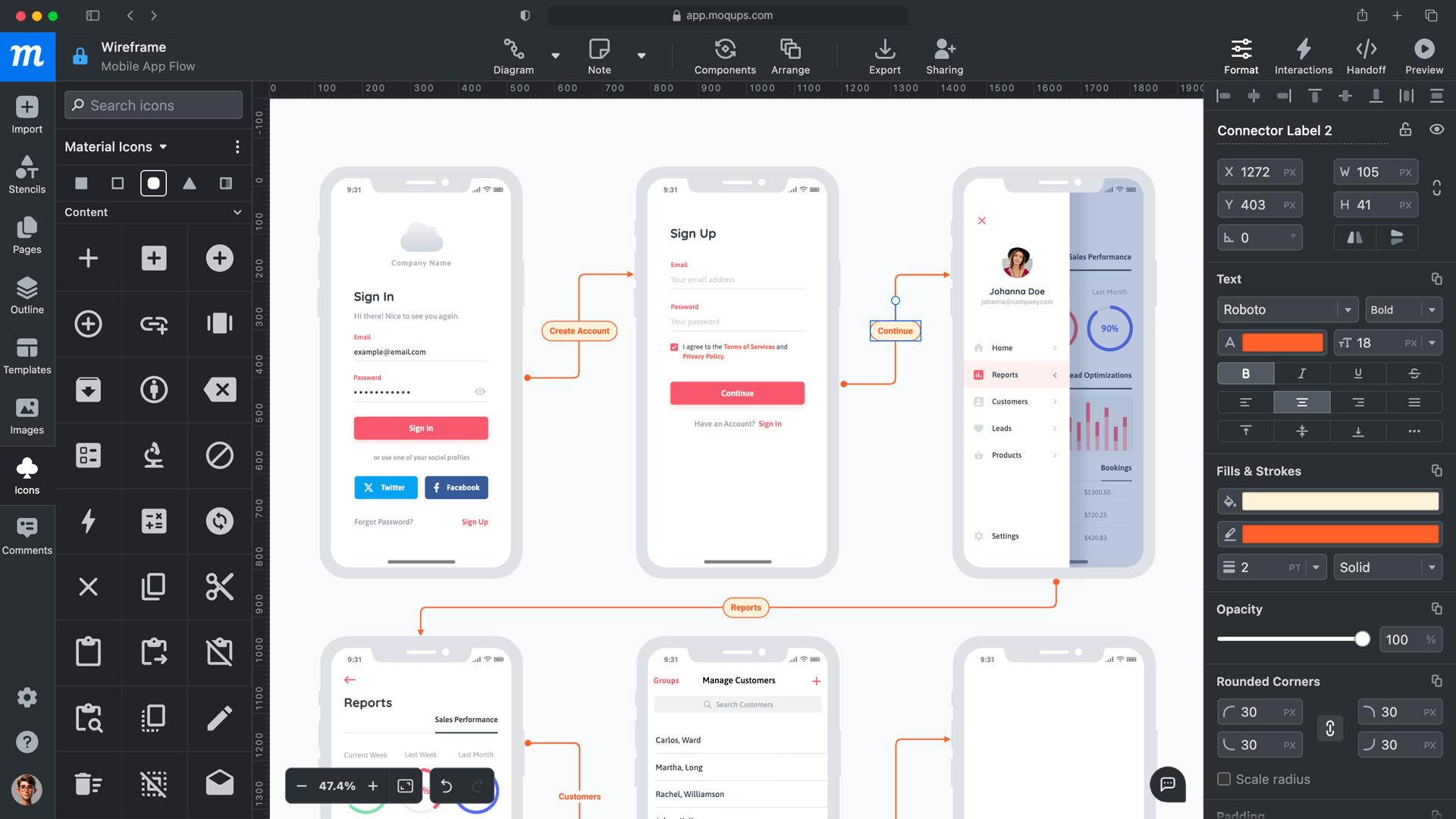 Online Mockup, Wireframe & UI Prototyping Tool | Moqups