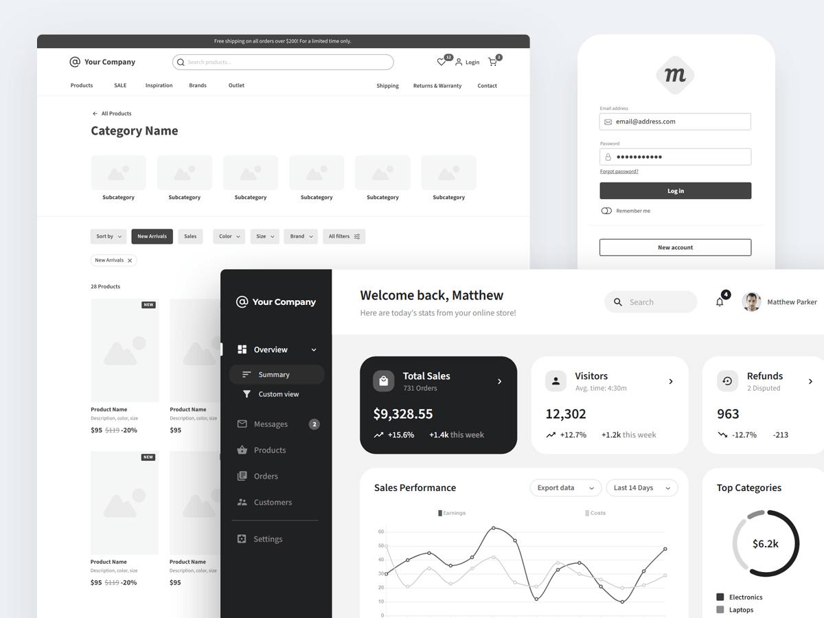 Strumento Online per Mockup, Wireframe & Prototipazione UI · Moqups ...