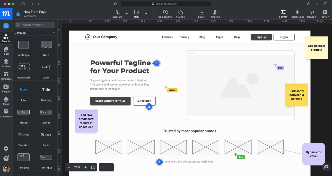 Easy Wireframe Tool For Your Whole Team