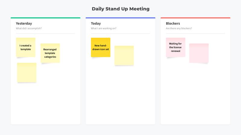 Daily Stand Up Meeting Template | Moqups