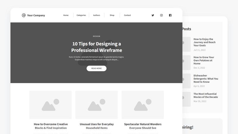 Free Wireframe Templates and Examples | Moqups
